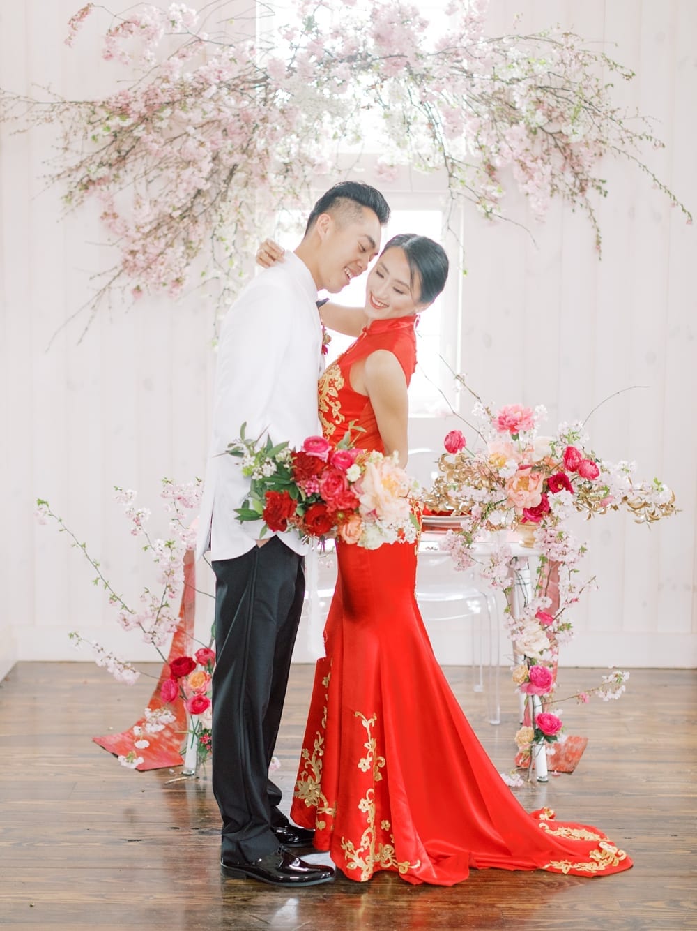 A Modern Chinese Wedding \\ Rosewood Farms Wedding